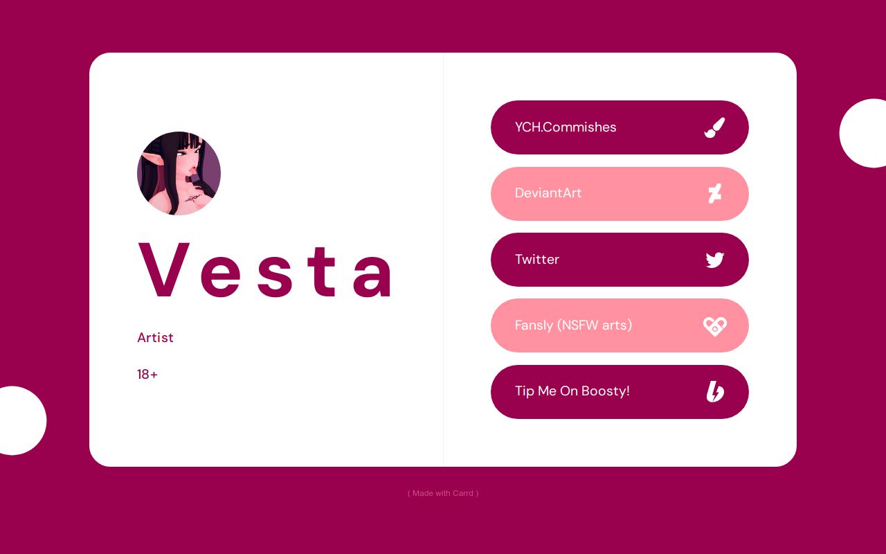 Vesta Card